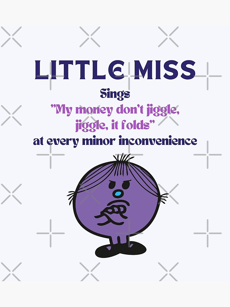 "Little miss meme funny tshirts aesthetic " Poster for Sale by ...