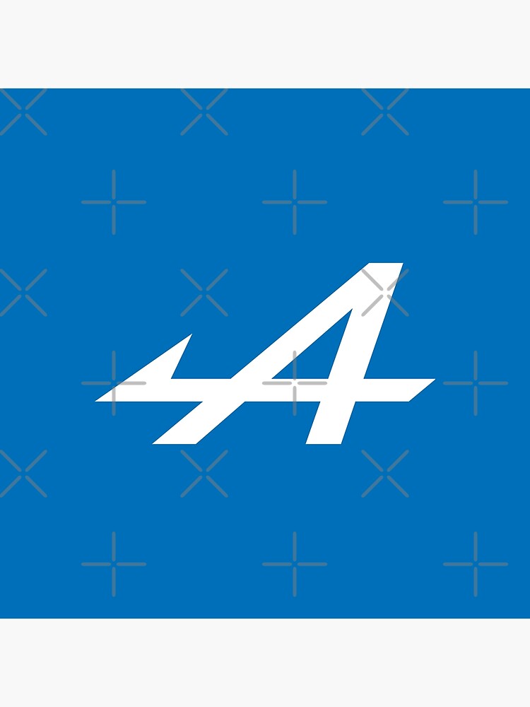 "Alpine F1 team logo - F1 2022 white-light blue" Poster for Sale by ...