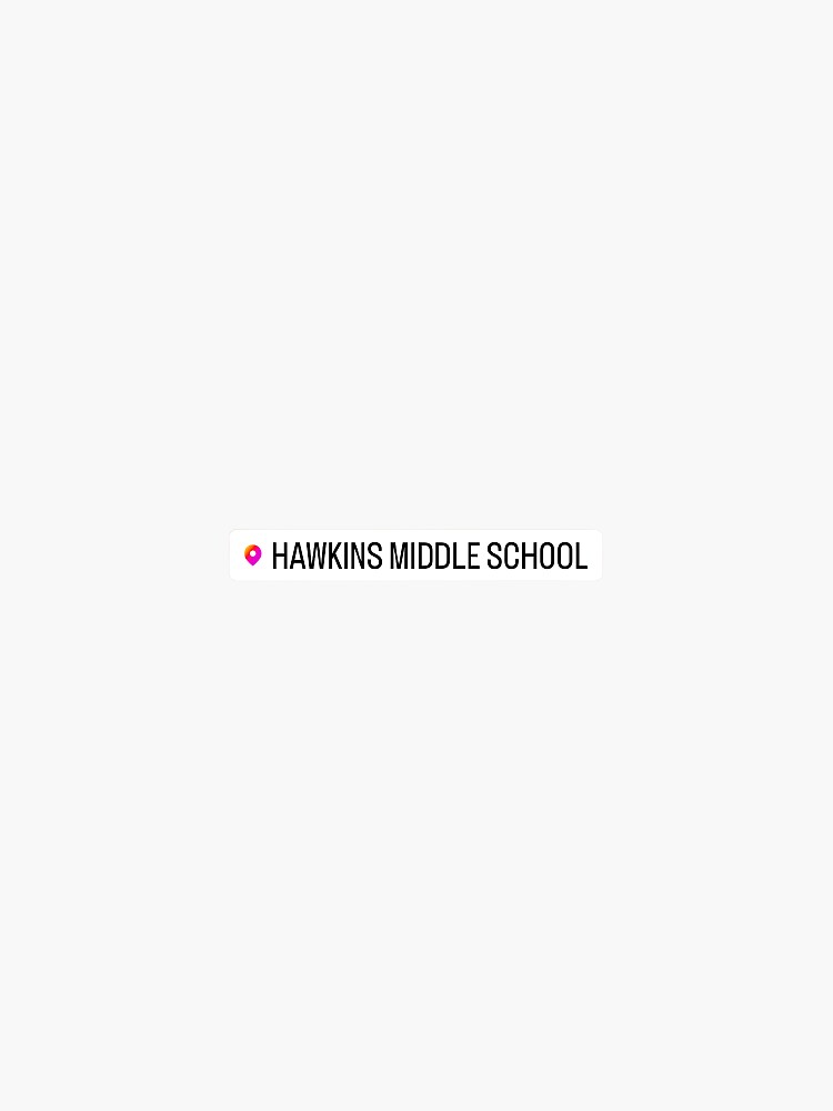 "Stranger Things "Hawkins Middle School"" Sticker for Sale by ...