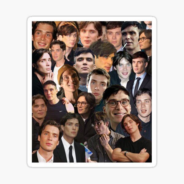 "Cillian Murphy Photo Collage" Sticker for Sale by Jess-16 | Redbubble