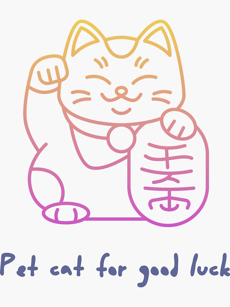 "Best Selling - Pet cat for good luck" Sticker for Sale by ...