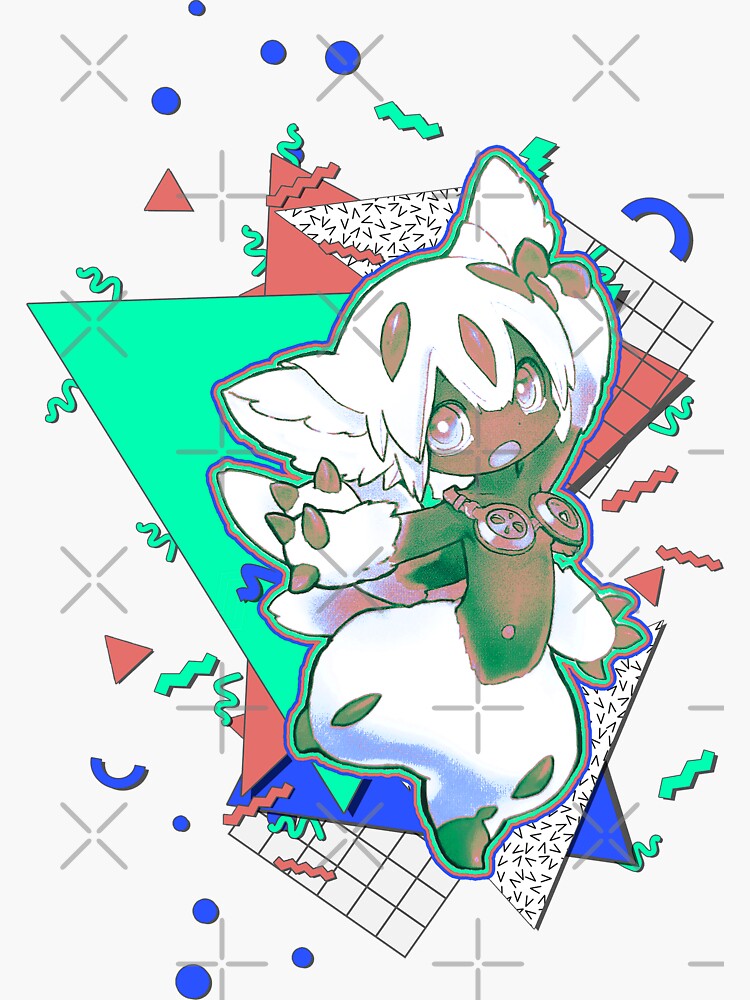 "Faputa - Made in Abyss *90s graphic design*" Sticker for Sale by ...