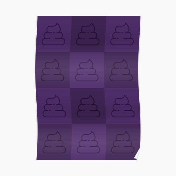 Poster « Merde Icône Poo Emoji Salle De Bains Symbole Drôle Pop Art ...