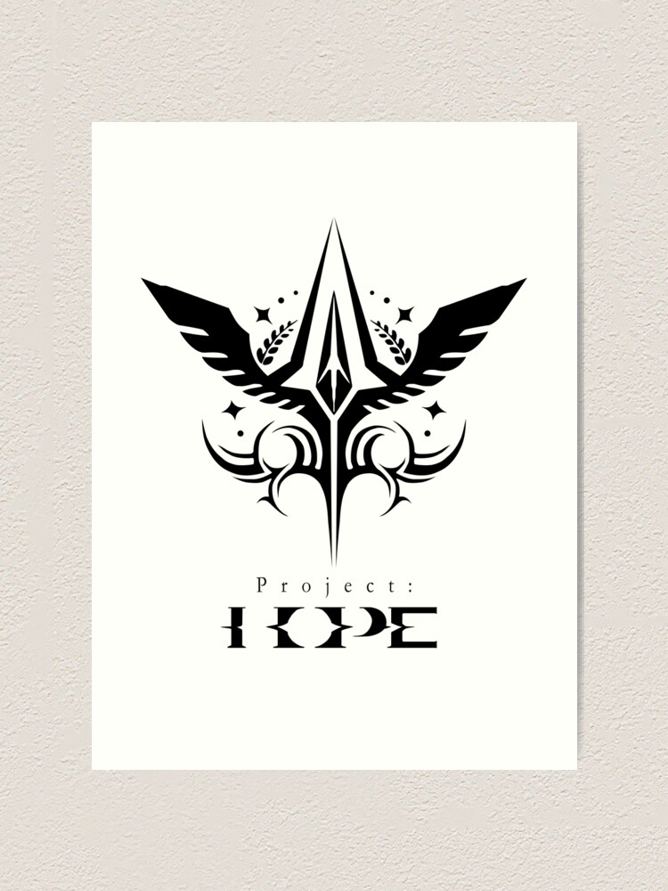 " Hololive Project:Hope Logo | IRyS | Project Hope Logo (BLACK)" Art ...
