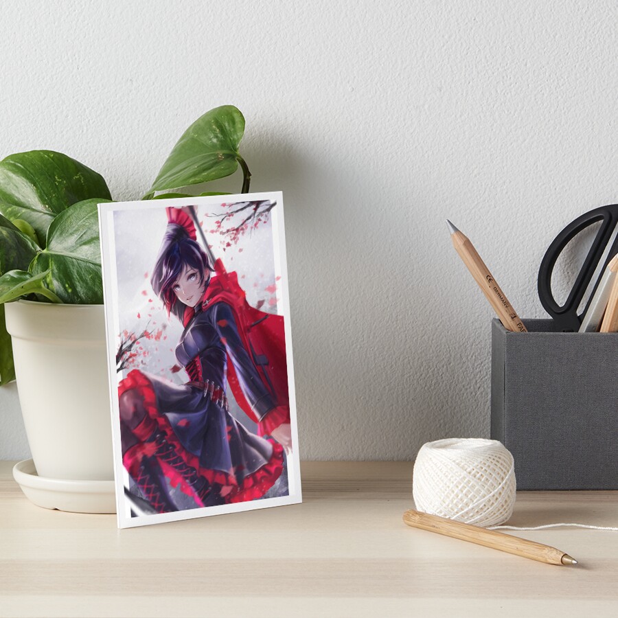 "RWBY Cute Anime Character - Rose Ruby RWBY 2" Art Board Print for Sale ...