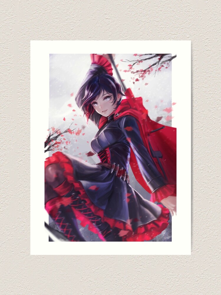 "RWBY Cute Anime Character - Rose Ruby RWBY 2" Art Print for Sale by ...