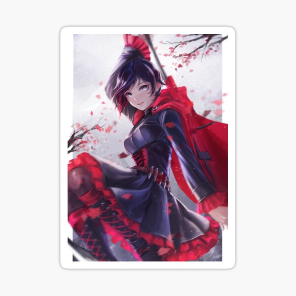 "RWBY Cute Anime Character - Rose Ruby RWBY 2" Sticker for Sale by ...