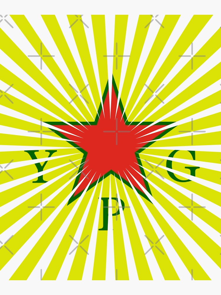 "YPG Flag" Sticker for Sale by KurdishShops | Redbubble