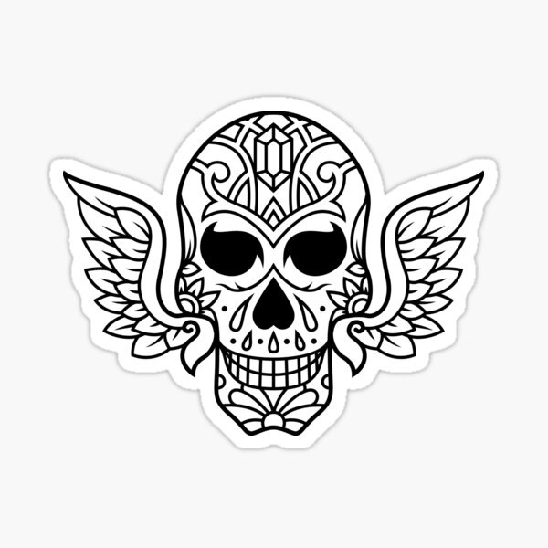 "winged skulls" Sticker for Sale by ring73 | Redbubble