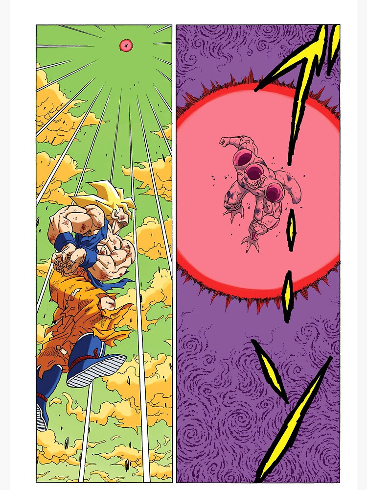 "Iconic SSJ Goku vs Full Power Frieza Battle Manga Page" Journal for ...