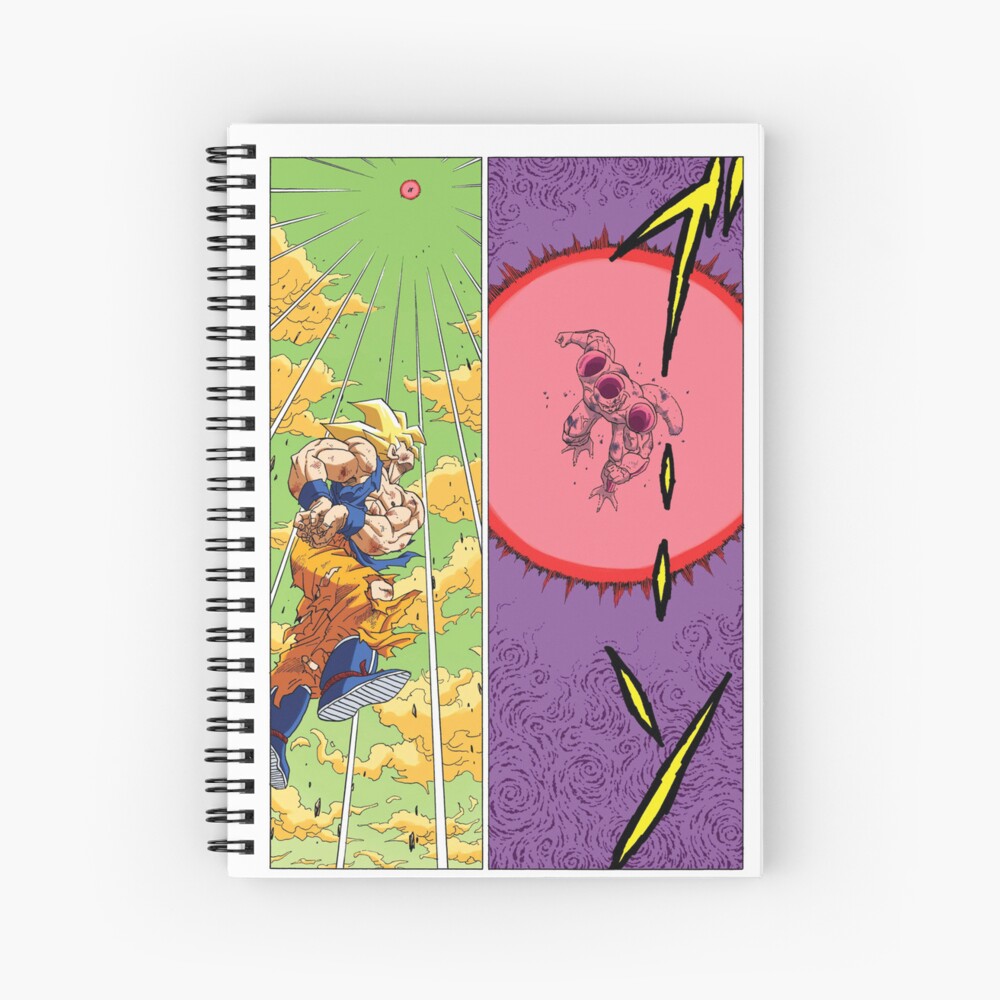 "Iconic SSJ Goku vs Full Power Frieza Battle Manga Page" Spiral ...