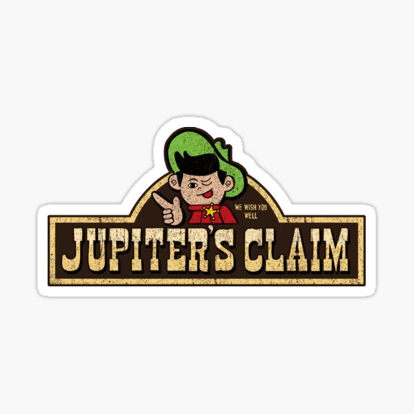 "Jupiter's Claim - NOPE" Sticker for Sale by huckblade | Redbubble