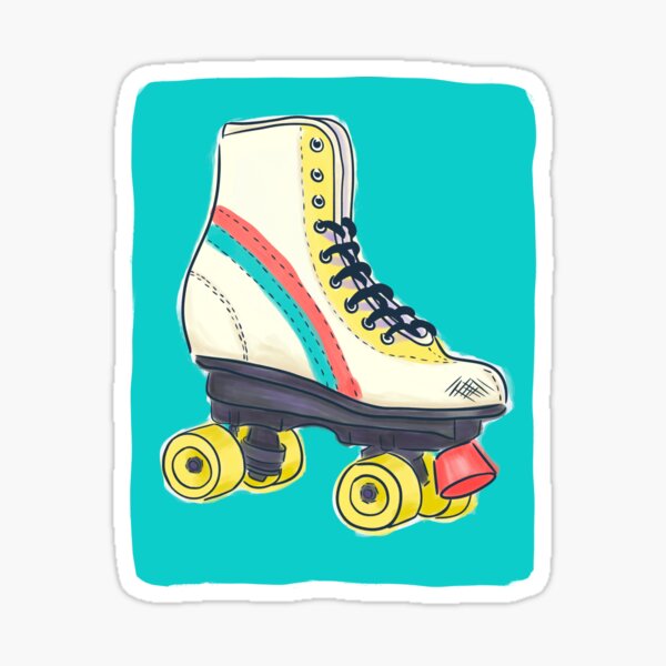 "Old school skate" Sticker for Sale by Indigoego | Redbubble