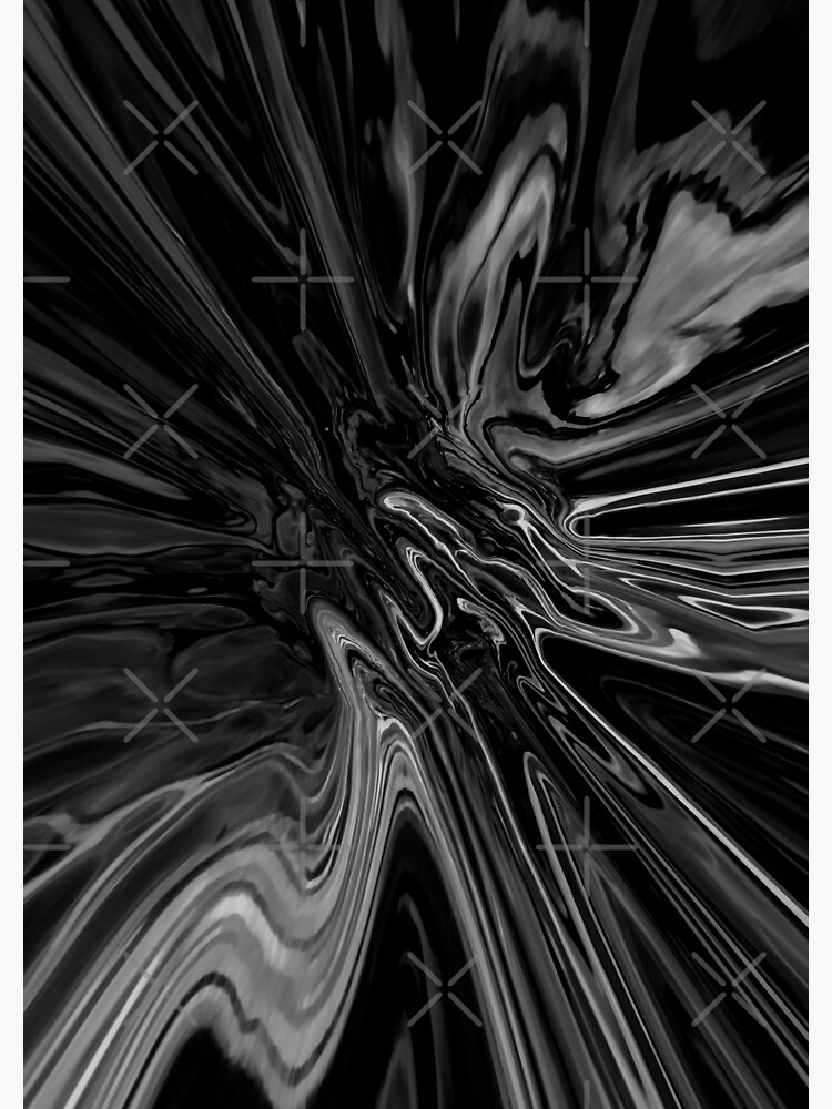 "A Stretched Perspective In Grey Trippy Dark Abstract Acrylic Digital ...
