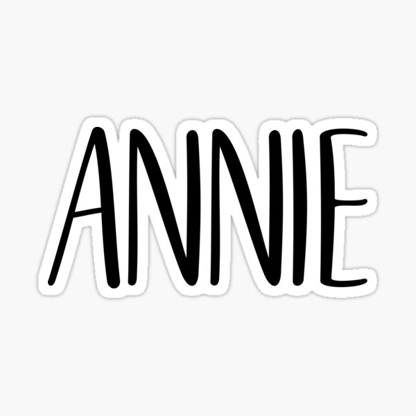"Annie" Sticker for Sale by mavagraphics | Redbubble