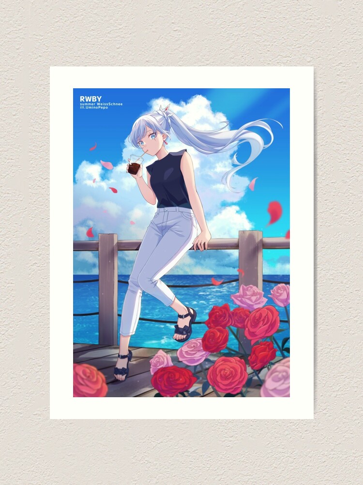 "RWBY Cute Anime Character - Weiss Schnee RWBY 1" Art Print for Sale by ...