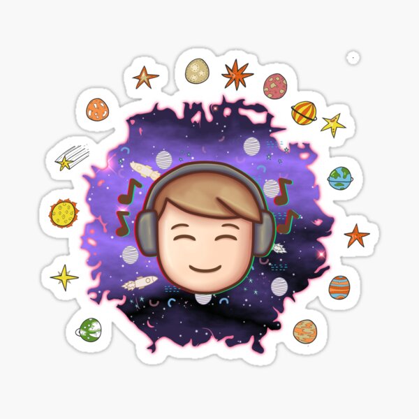 "Cosmic Sound" Sticker for Sale by MrJArts | Redbubble