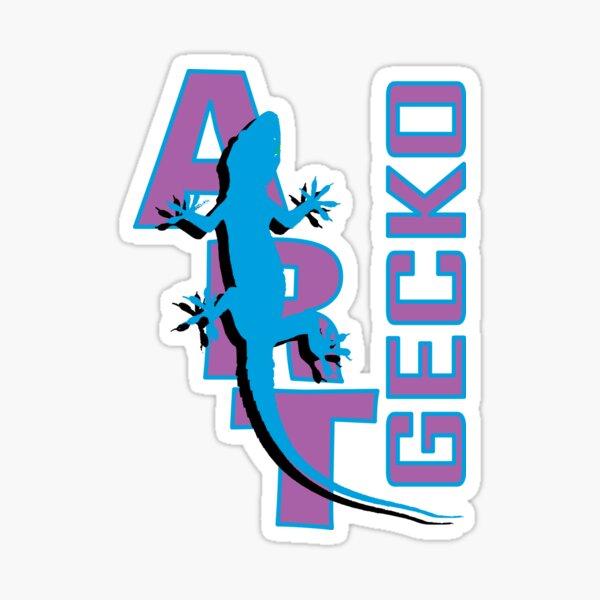 "Art Gecko" Sticker for Sale by I-Desire | Redbubble