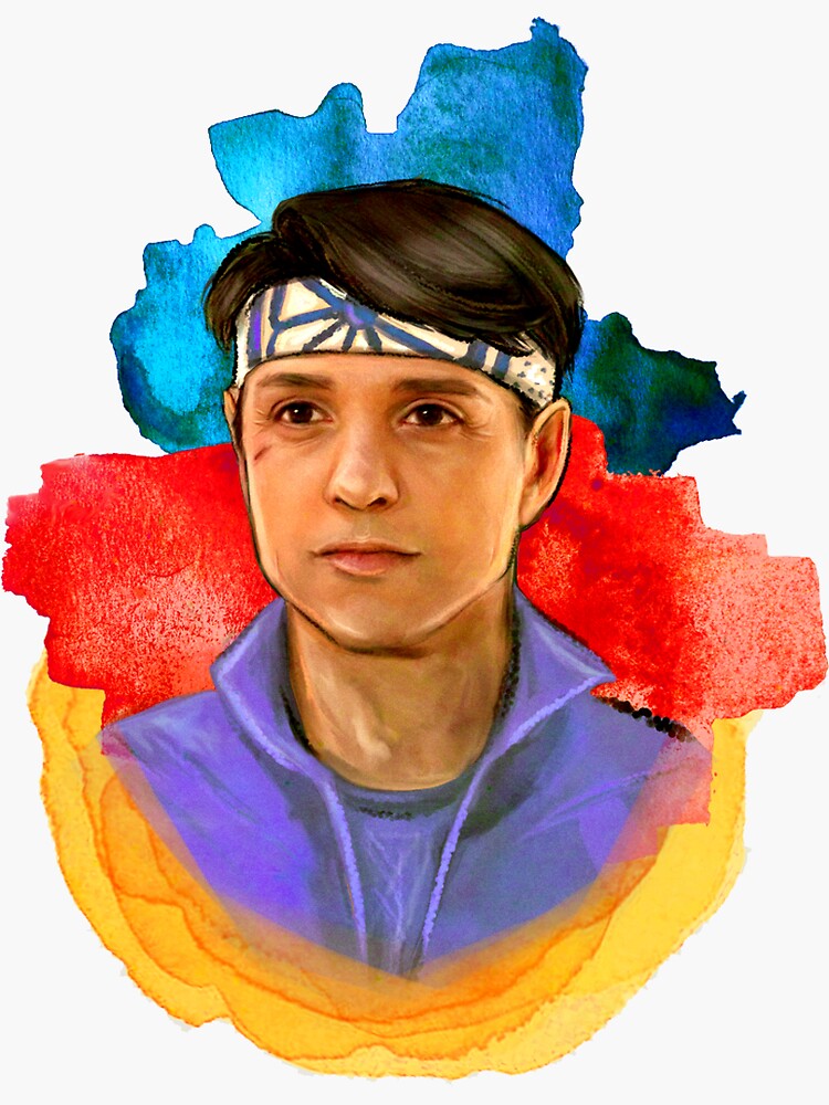 "Daniel LaRusso from Cobra Kai" Sticker for Sale by pohjanneito | Redbubble