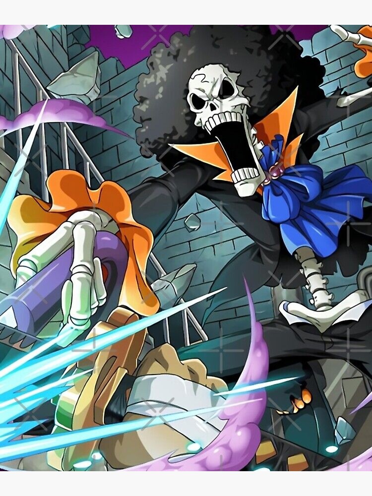 "One Piece Brook Straw hats pirates" Poster for Sale by DaturaSnake ...