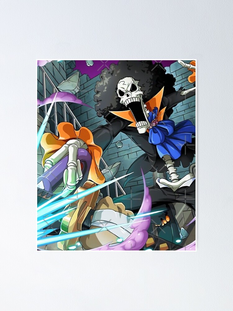 "One Piece Brook Straw hats pirates" Poster for Sale by DaturaSnake ...