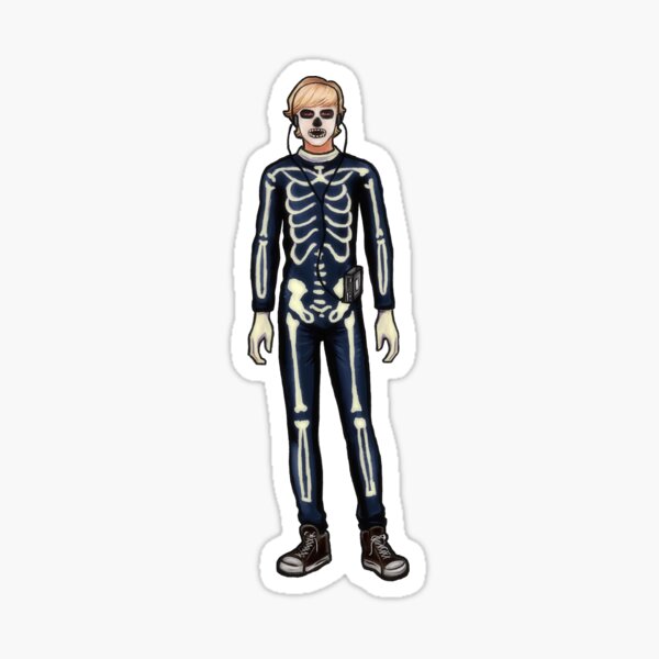 "Johnny Lawrence Halloween skeleton" Sticker for Sale by pohjanneito ...