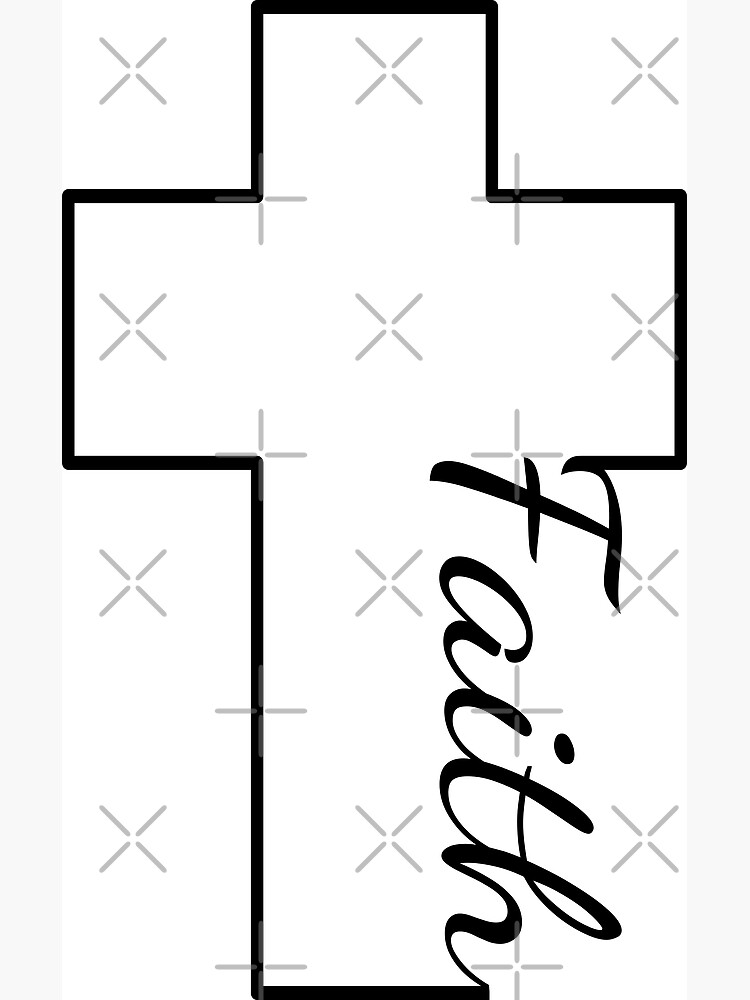 "Faith Cross | Christian Cross | Faith Symbol" Poster for Sale by ...