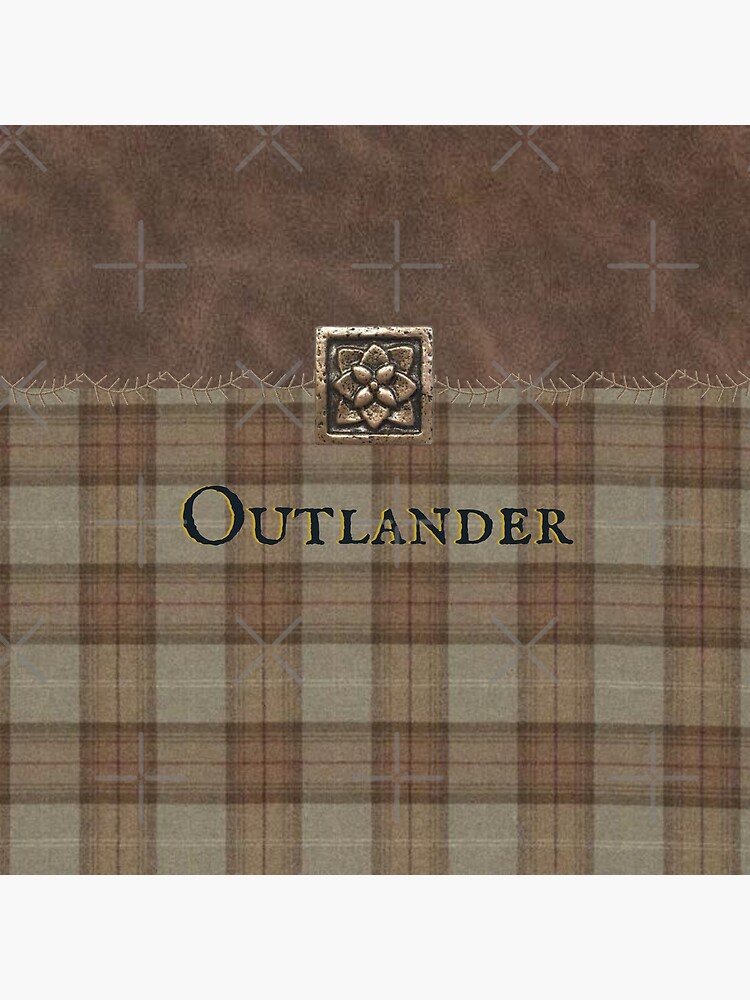 "Outlander - Leather and Tartan with Metal Flower Accent" Poster for ...