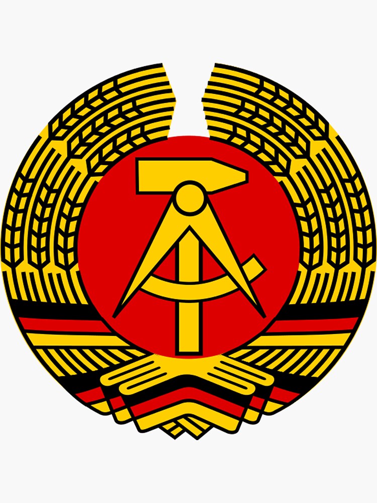 "East German Coat of Arms" Sticker for Sale by Devotee1973 | Redbubble