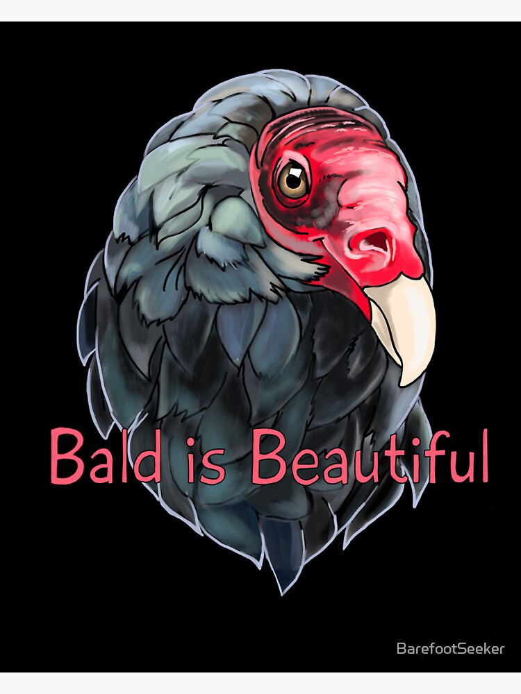 "Bald is Beautiful" Sticker for Sale by BarefootSeeker | Redbubble