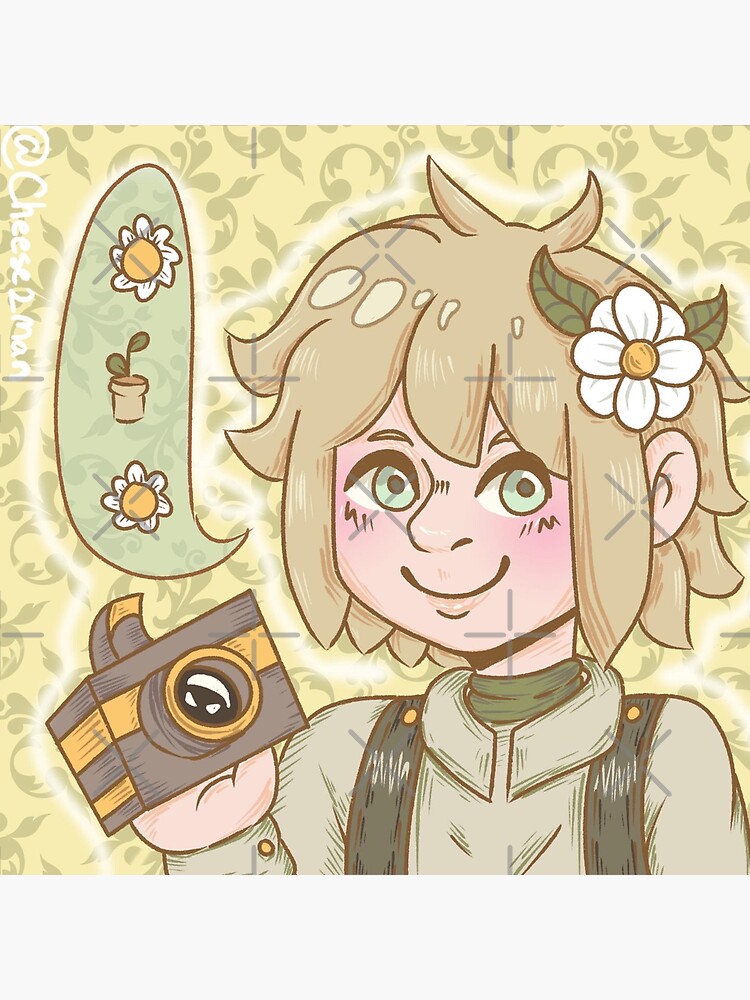 "Basil from Omori" Sticker for Sale by CheesesShop | Redbubble