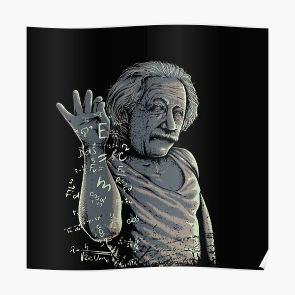 "Einstein Meme" Poster for Sale by Munlawli | Redbubble