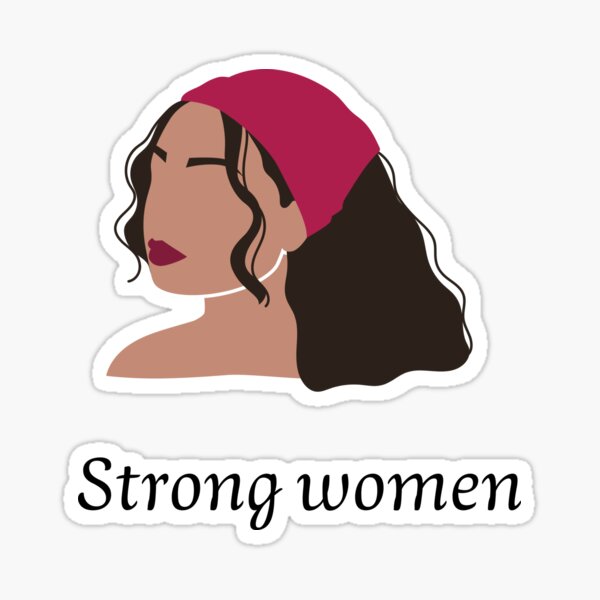 "strong women" Sticker for Sale by lucez | Redbubble