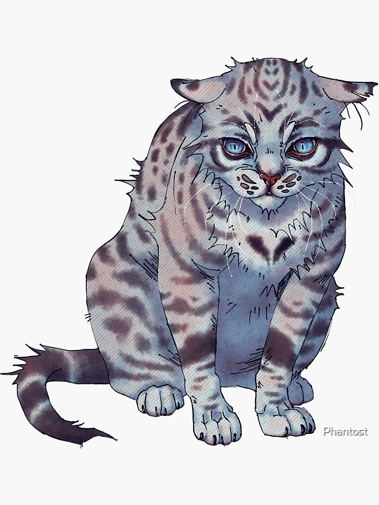 "Ashfur" Sticker for Sale by Phantost | Redbubble