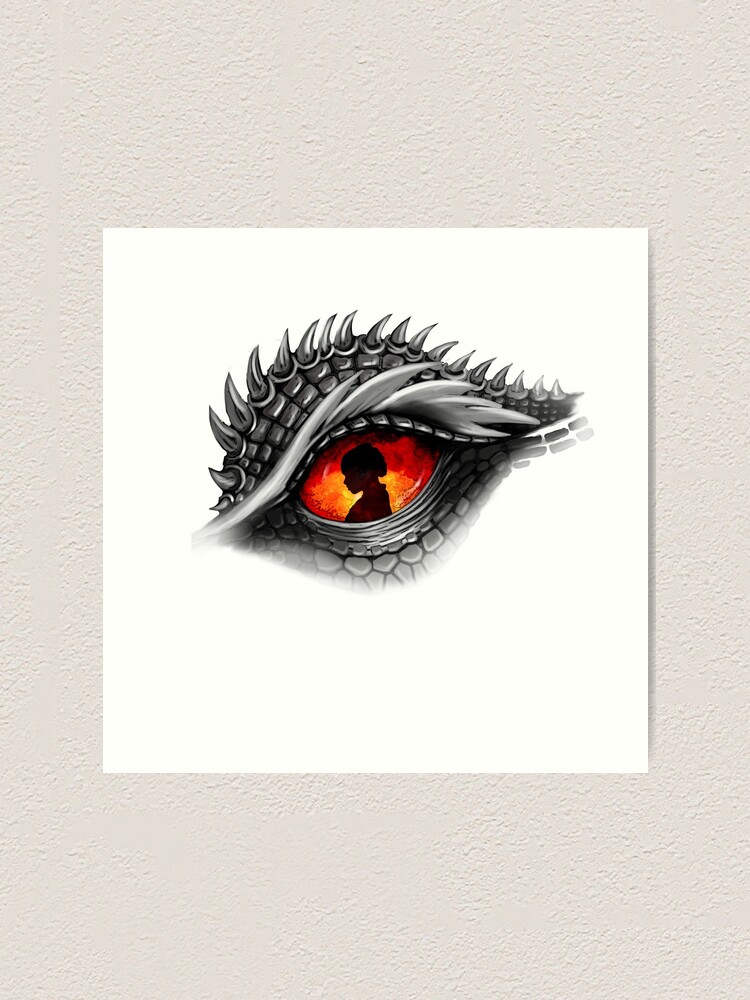 " House of the Dragon Eye Gray Fade" Art Print for Sale by Multiverse3D ...