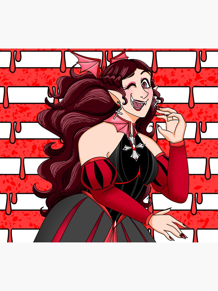 "Cute Vampire Queen" Sticker for Sale by keitheaverage | Redbubble