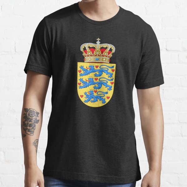 "Coat of Arms of Denmark, State Version - National Emblems" T-shirt for ...