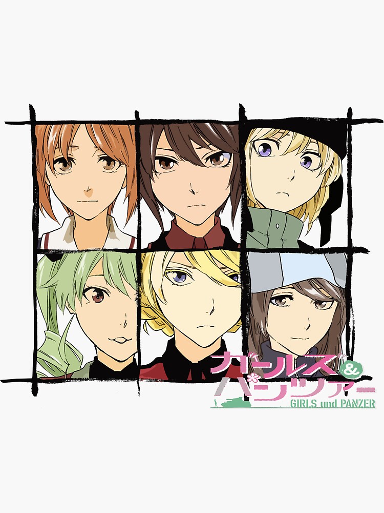 "Schon Girls und Panzer" Sticker for Sale by Animeager | Redbubble