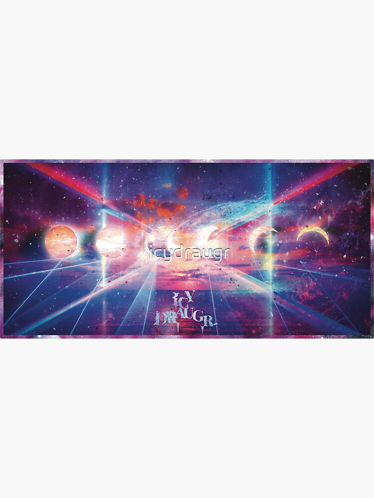 "Magic Lunar Eclipse" Sticker for Sale by icydraugr | Redbubble