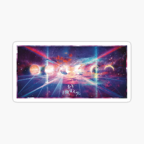 "Magic Lunar Eclipse" Sticker for Sale by icydraugr | Redbubble