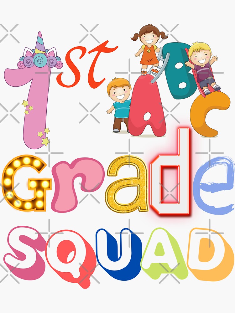 "back to school 1st grade" Sticker for Sale by mariano92 | Redbubble