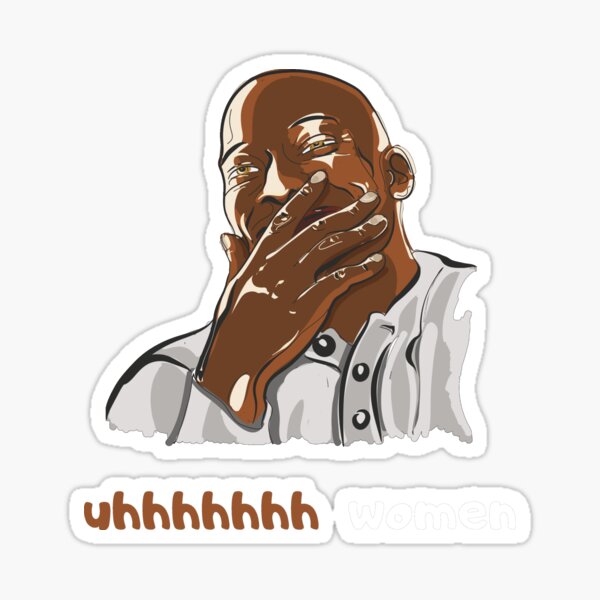 "uhhhhhhh" Sticker for Sale by halimaagshop | Redbubble