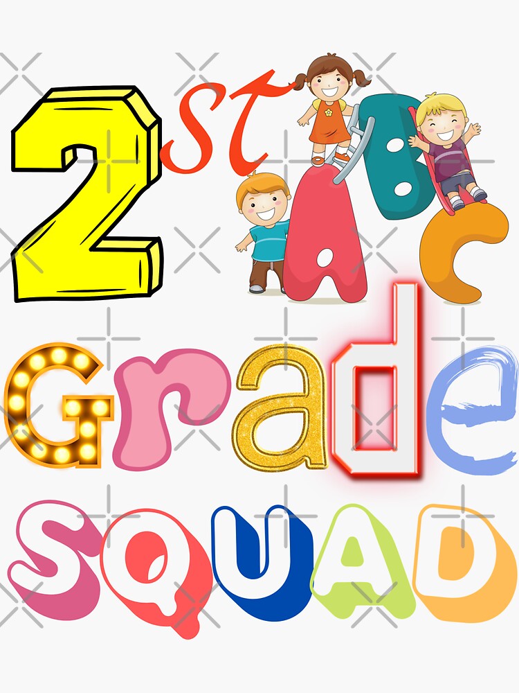 "back to school 2st grade" Sticker for Sale by mariano92 | Redbubble