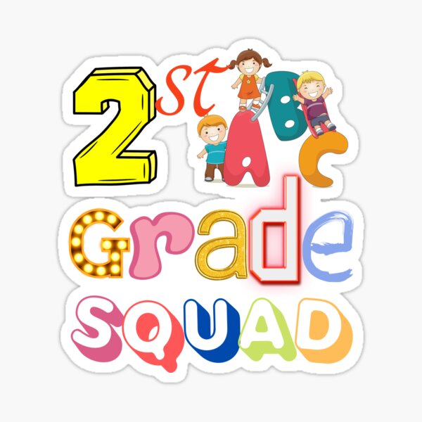 "back to school 2st grade" Sticker for Sale by mariano92 | Redbubble