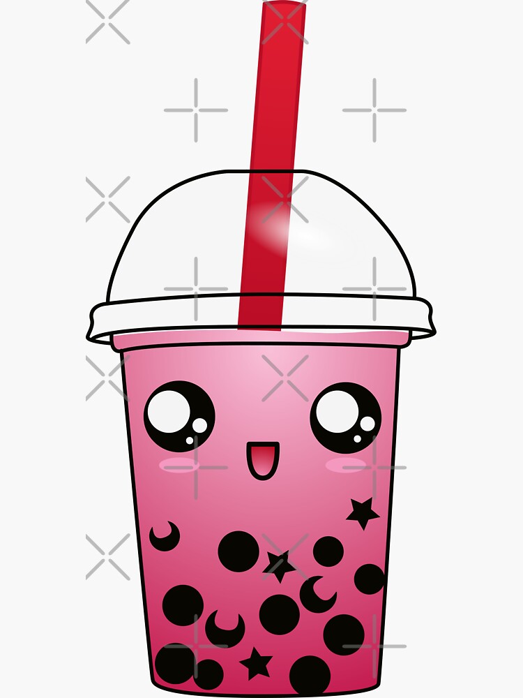 "Happy Sailor Chibi Moon Boba" Sticker for Sale by ziafrazier | Redbubble