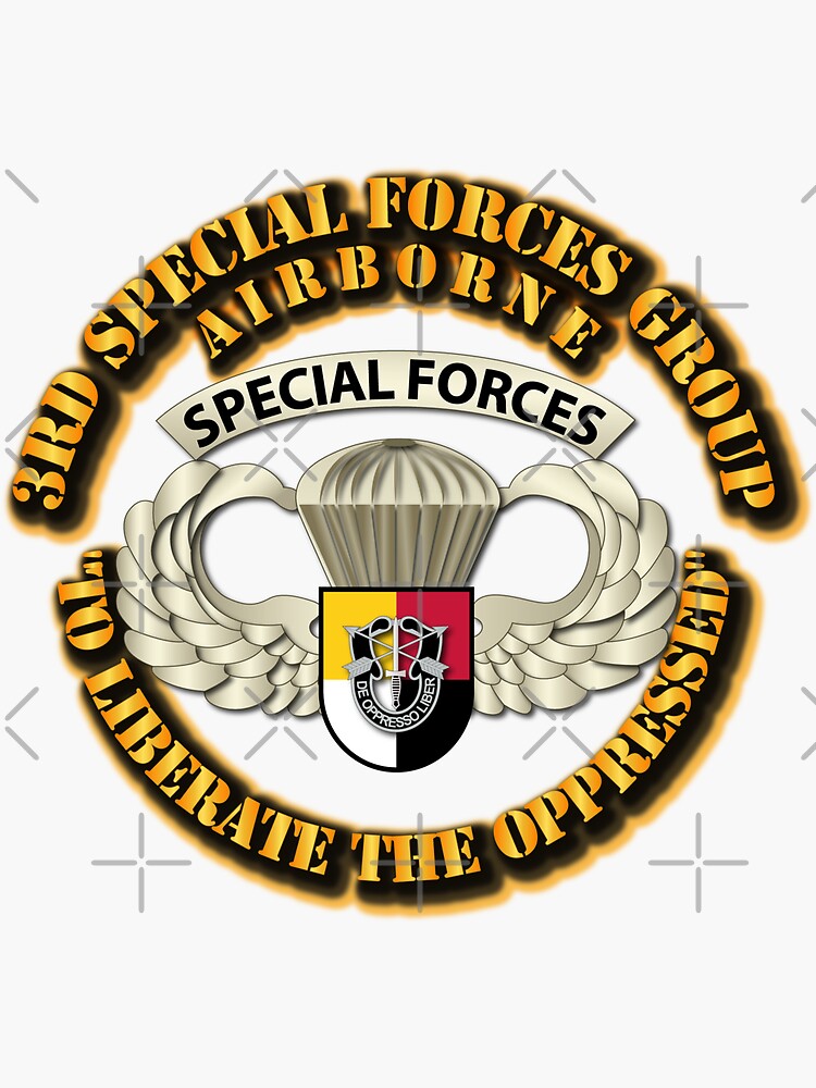 "SOF - 3rd SFG - Airborne Badge" Sticker for Sale by twix123844 | Redbubble