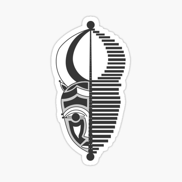 "Shadow Mask" Sticker for Sale by Yarham | Redbubble
