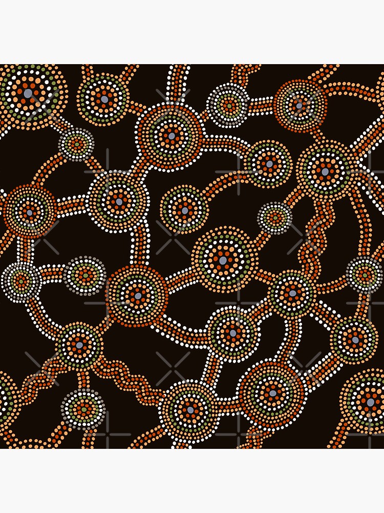 "Authentic Aboriginal art " Sticker for Sale by aliviralmoon | Redbubble