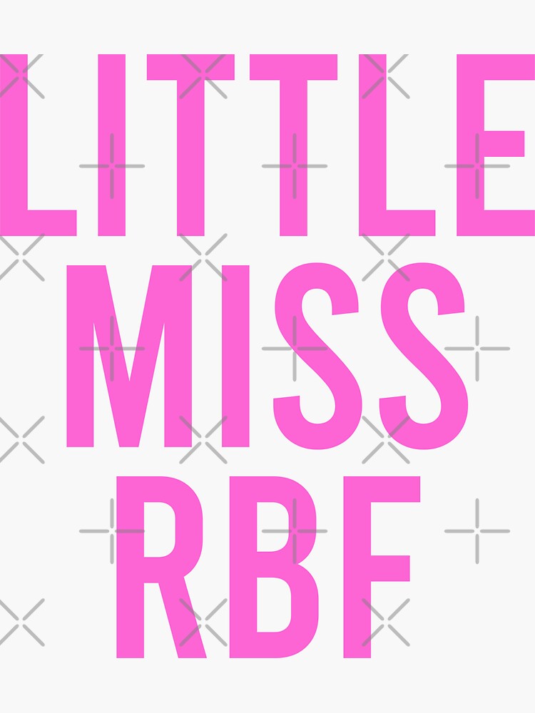 "Little Miss RBF - Pink" Sticker for Sale by jillhenriques | Redbubble