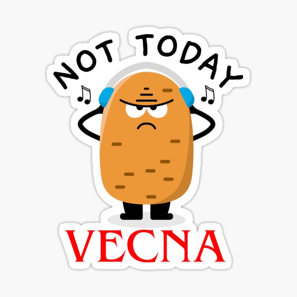 "Not Today Vecna" Sticker for Sale by SUSANA-SOARES | Redbubble